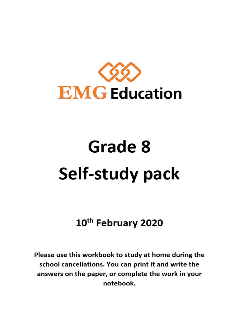 Grade 8 English Self-Study Pack (10.02.20) | PDF