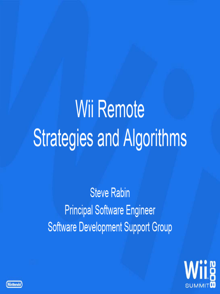 Day1 5 Wii Remote Strategies and Algorithms | PDF | Accelerometer ... Day1 5 Wii Remote Strategies and Algorithms | PDF | Accelerometer ...