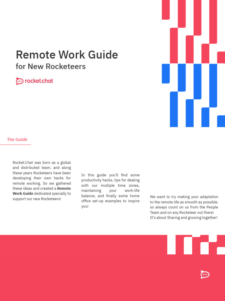 Remote Work Guide For New Rocketeers | PDF | Career & Growth