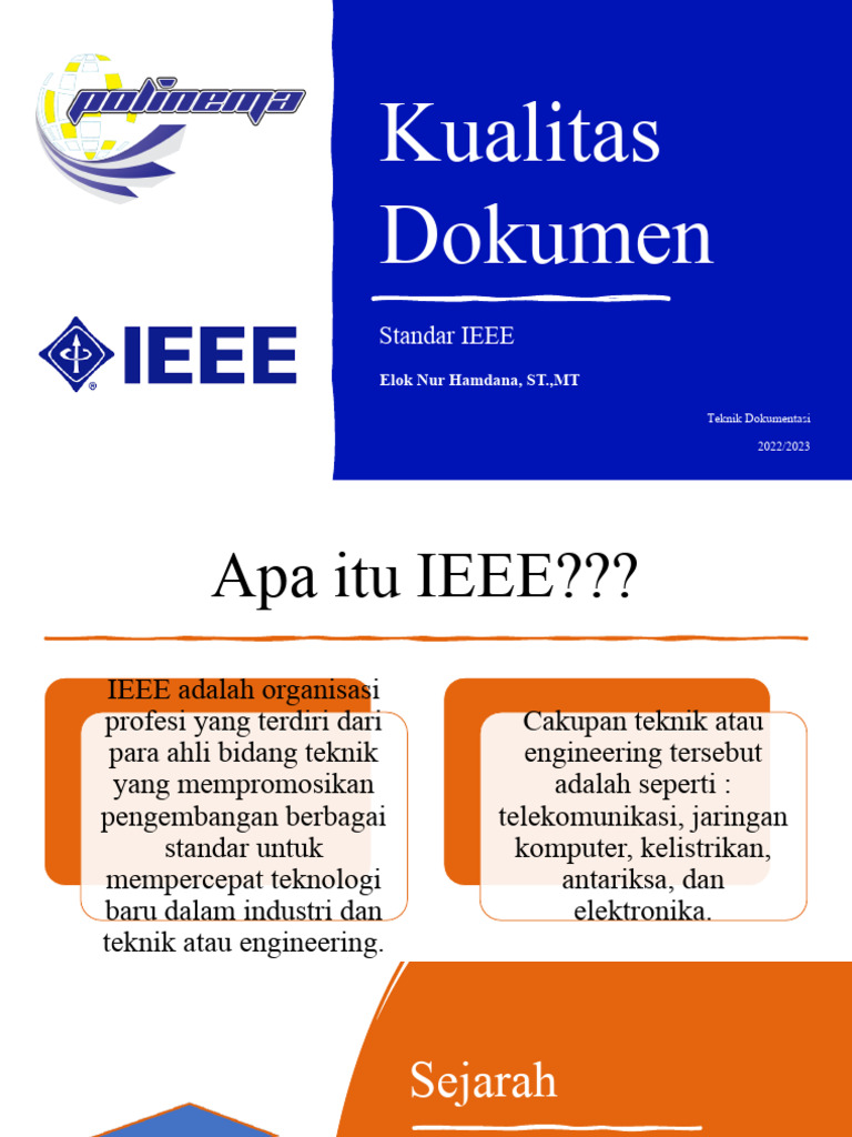 Kualitas Dokumen (Standar IEEE) | PDF