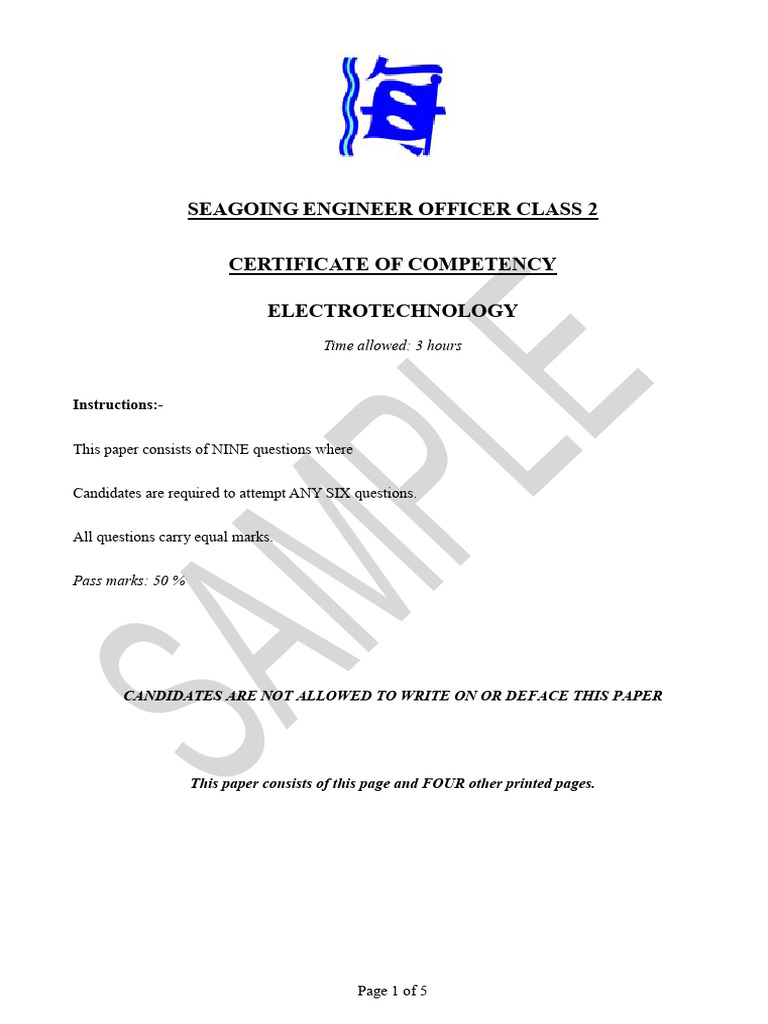 Sample c2 Et | PDF | Series And Parallel Circuits | Electrical Equipment