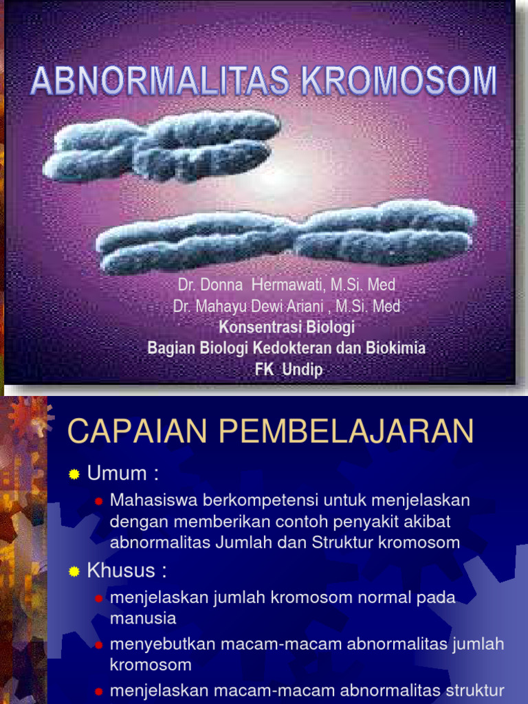 Abnormalitas Kromosom - 2020 | PDF
