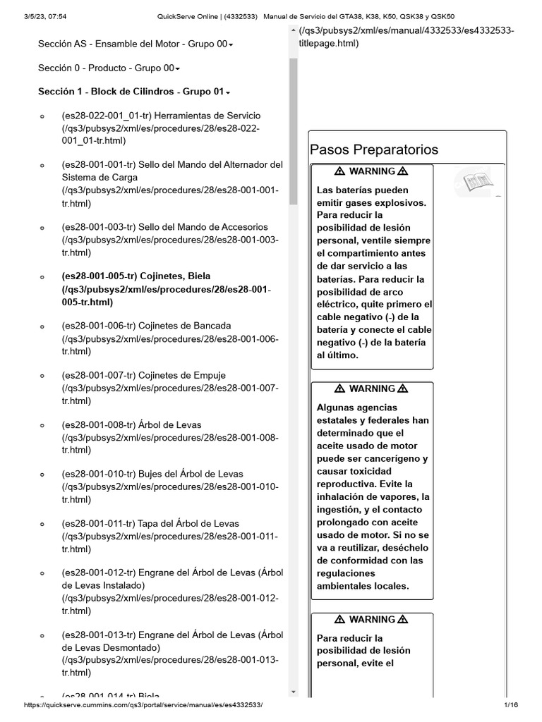 Ajuste Bielas | PDF | Rodamiento (Mecánico) | Tornillo