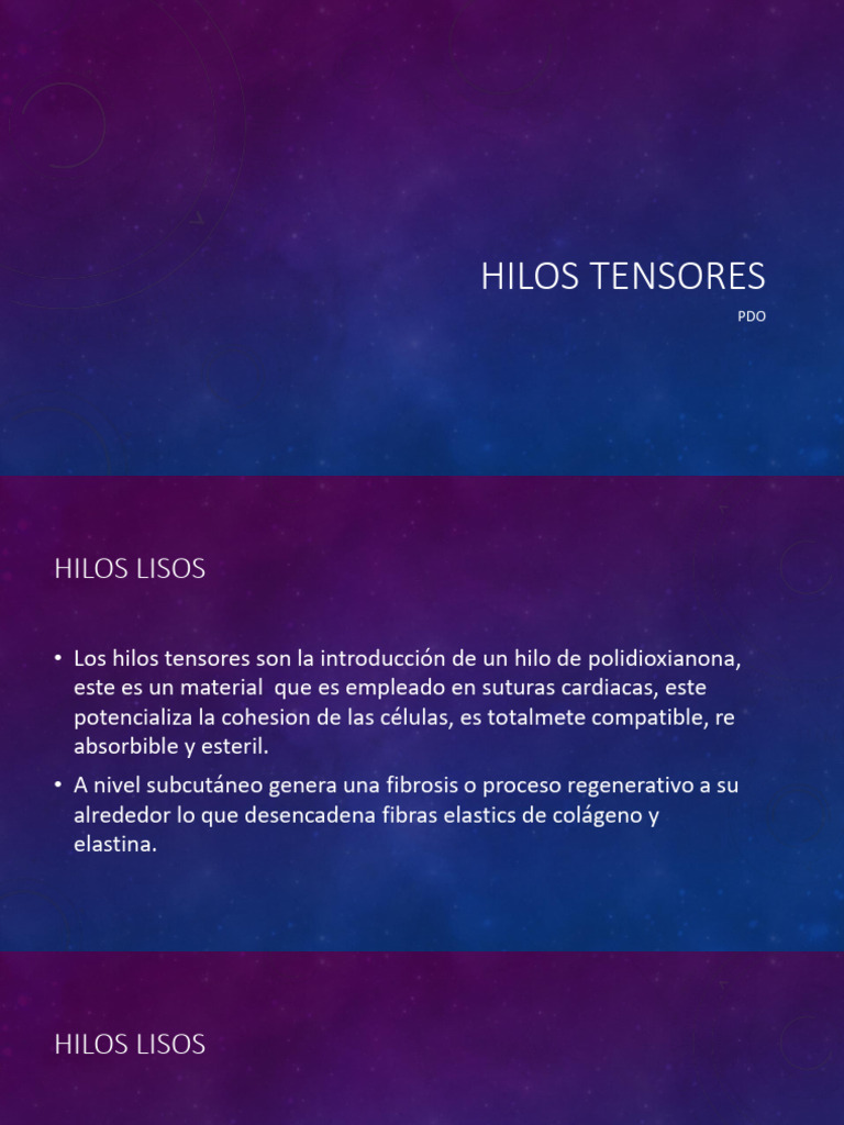 Hilos Tensores | PDF