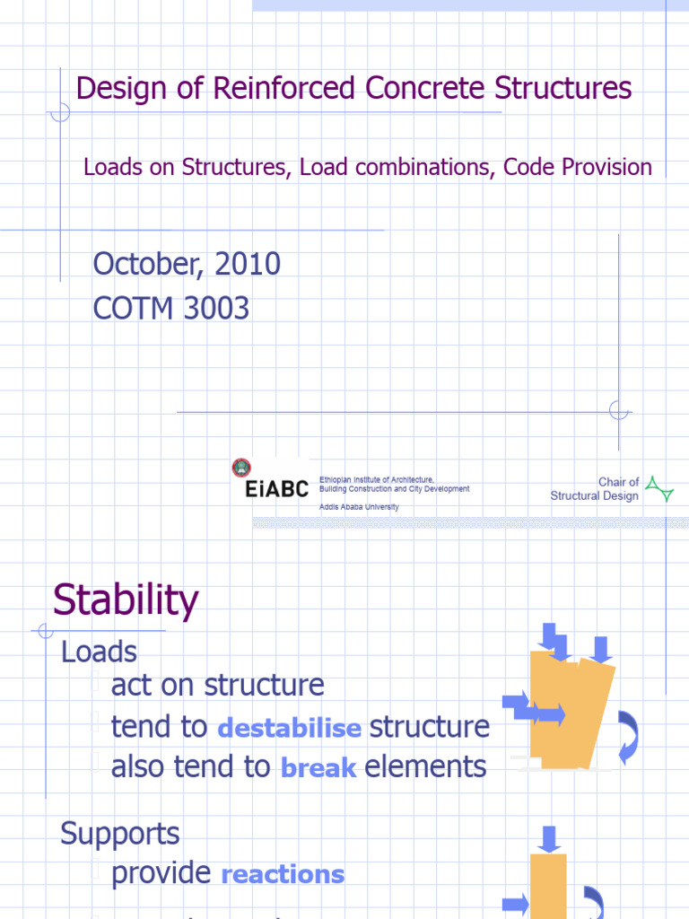 Reinforced Concrete Loads On Structures | PDF
