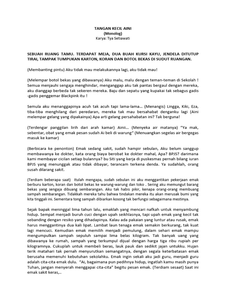 1829 Tangan Kecil Aini Tya | PDF