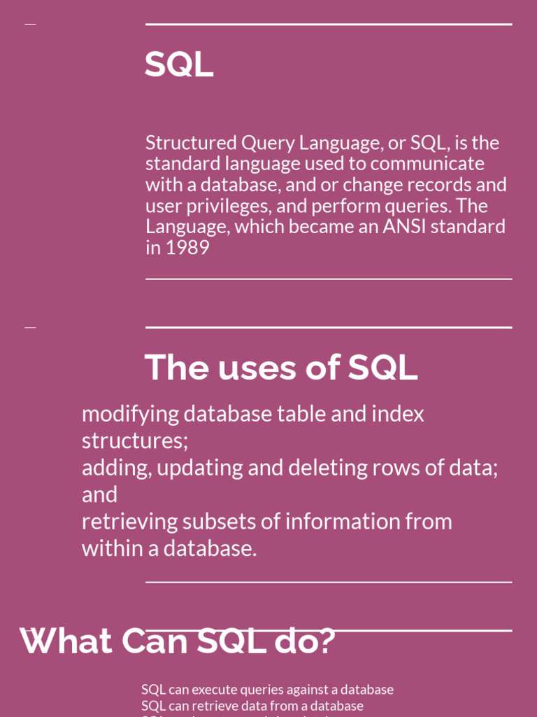 Lesson 12 Sql Pdf Relational Database Sql