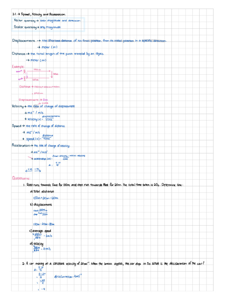 Describing Motion | PDF