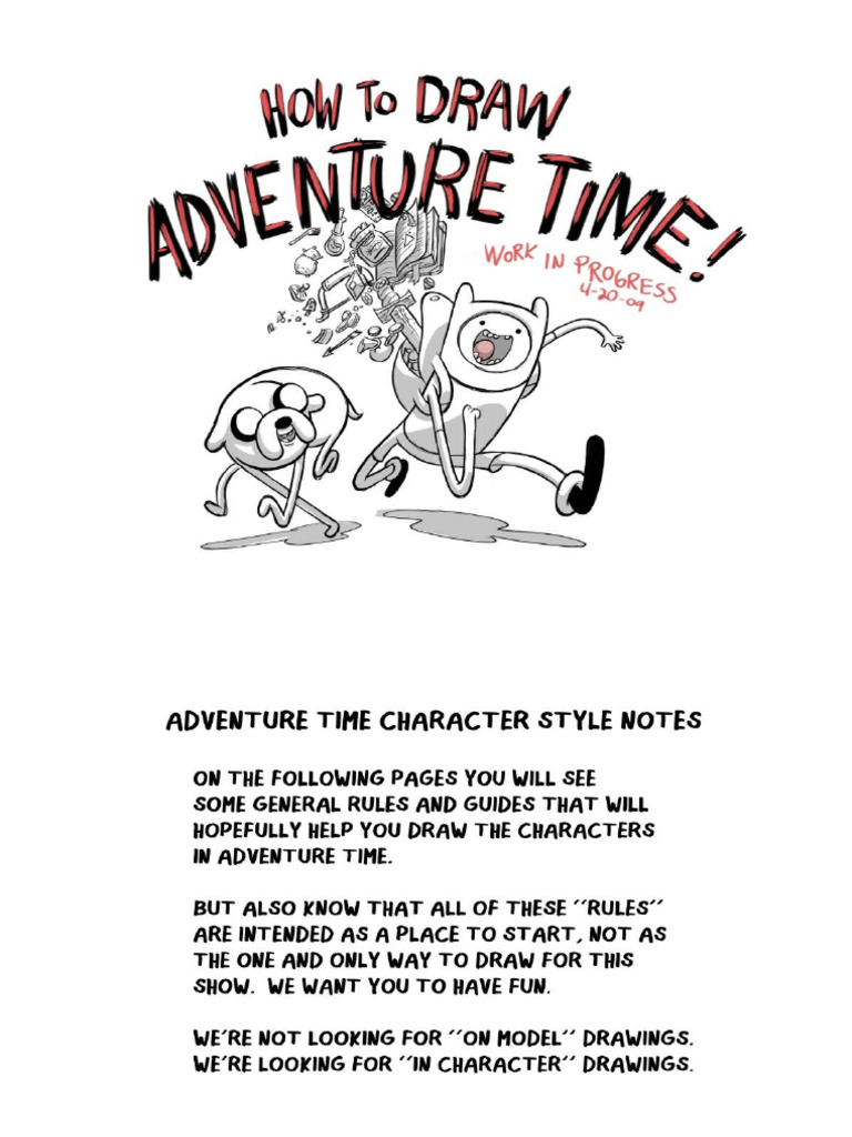 How To Draw Adventure Time | PDF