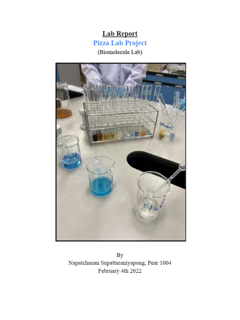 Biomolecule Lab Report 1 | PDF