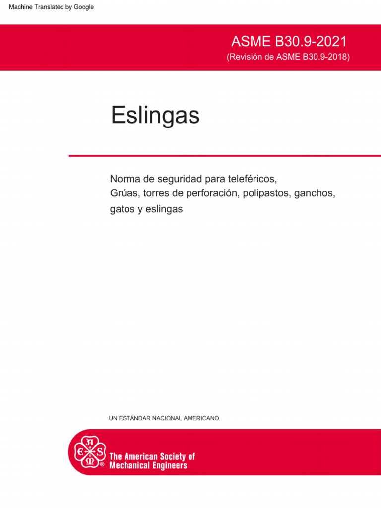 Asme B30.9 2021 | PDF