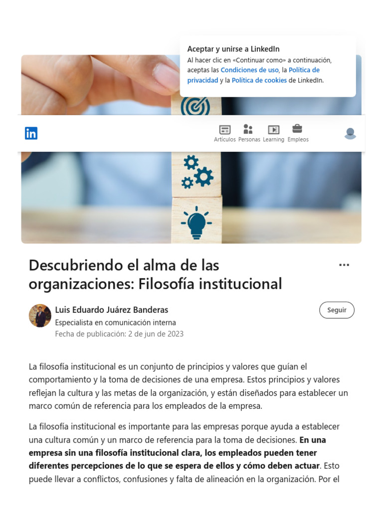 Descubriendo El Alma de Las Organizaciones - Filosofía Institucional ...