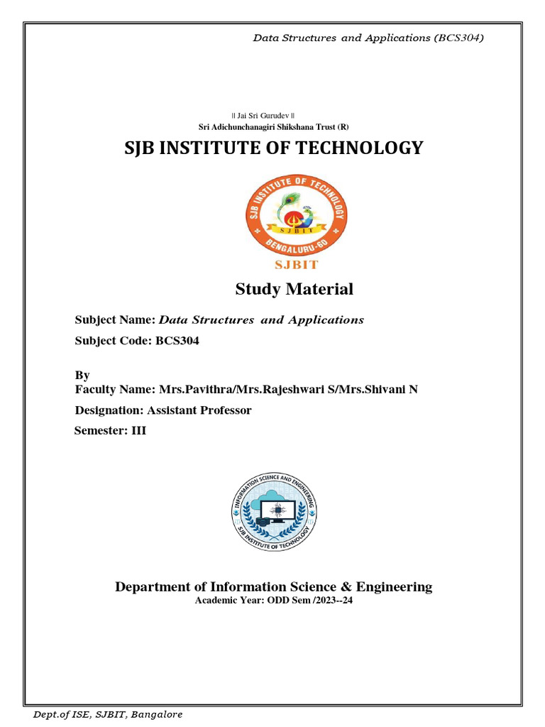 Ds Module 1 Notes Pdf Pointer Computer Programming Integer Computer Science