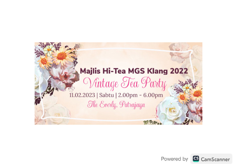 Banner Hi-Tea MGS Klang | PDF