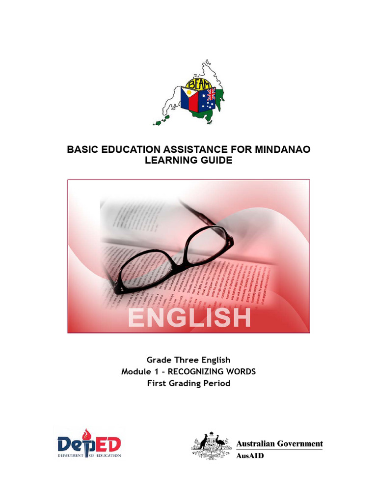 English 3 Recognizing Words | PDF | Educational Assessment | Learning