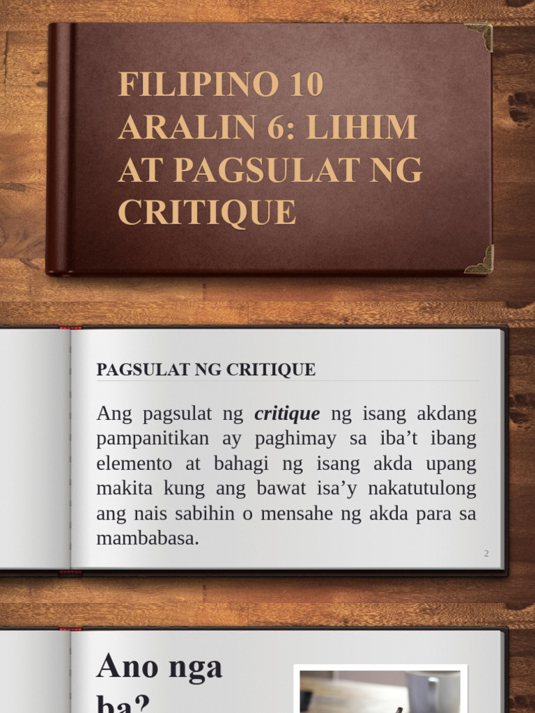 Pagsulat NG Critique | PDF