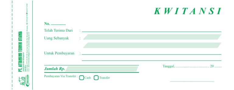 Kwitansi PT. Atu | PDF
