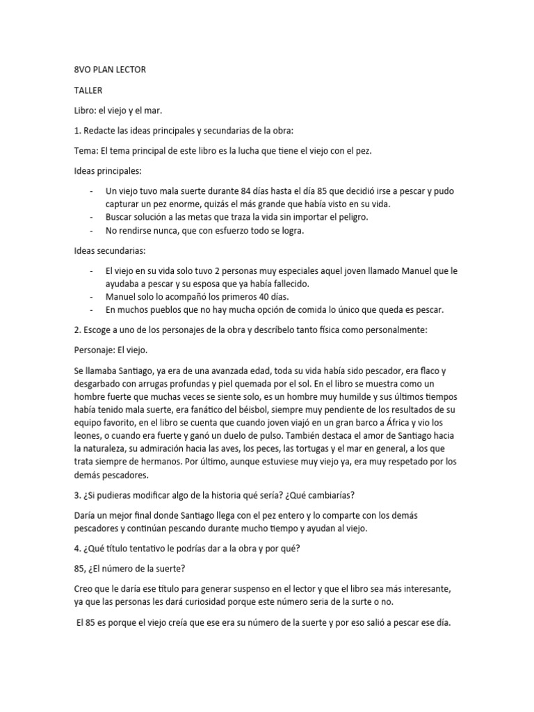 8vo Plan Lector | PDF