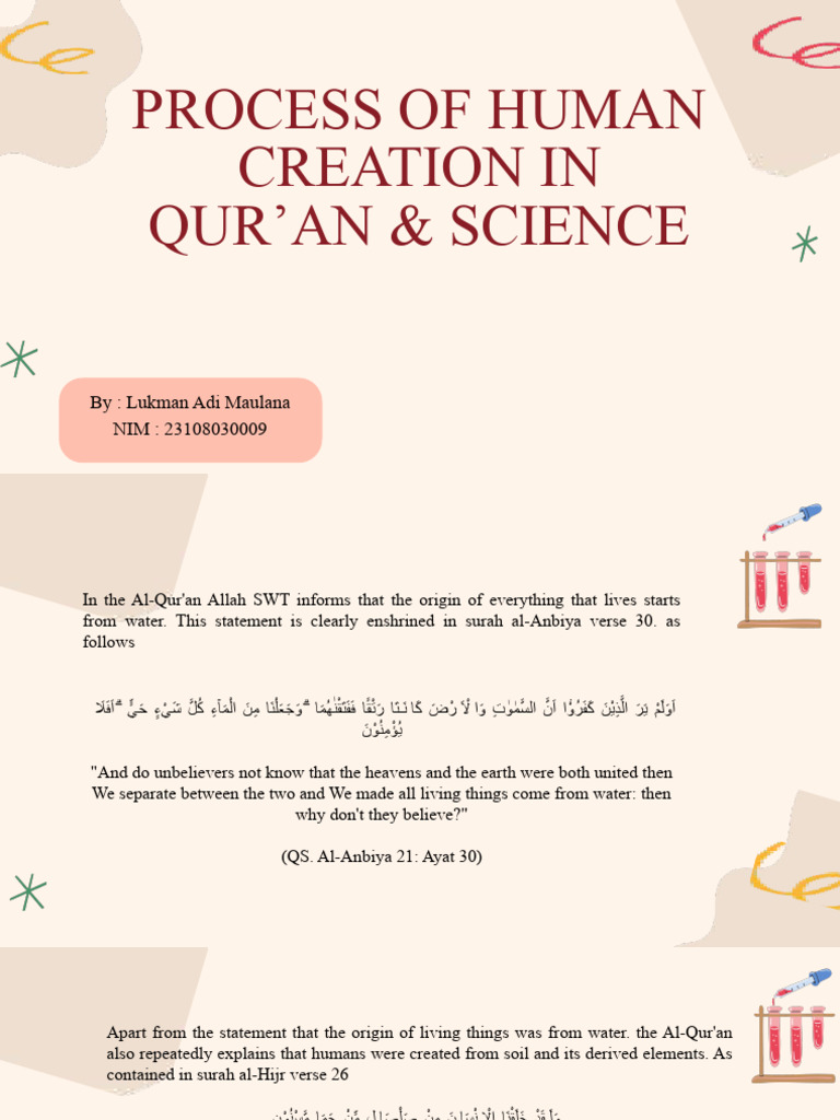 Islam & Sains Chapter 2 | PDF | Reproduction | Biological Processes