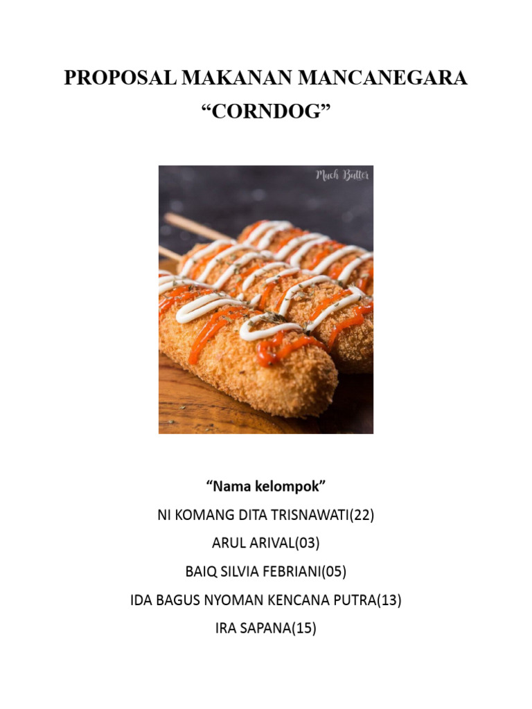 Proposal Makanan Mancanegara-2 | PDF