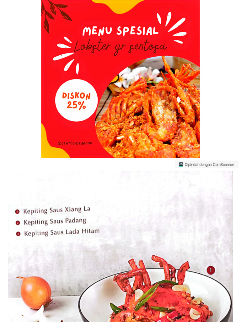 Menu Sentosa | PDF