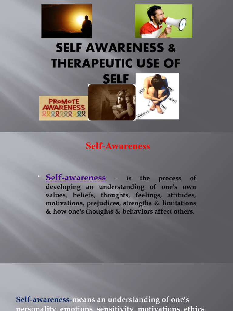 1 B - SELF-AWARENESS | PDF | Attitude (Psychology) | Self Awareness