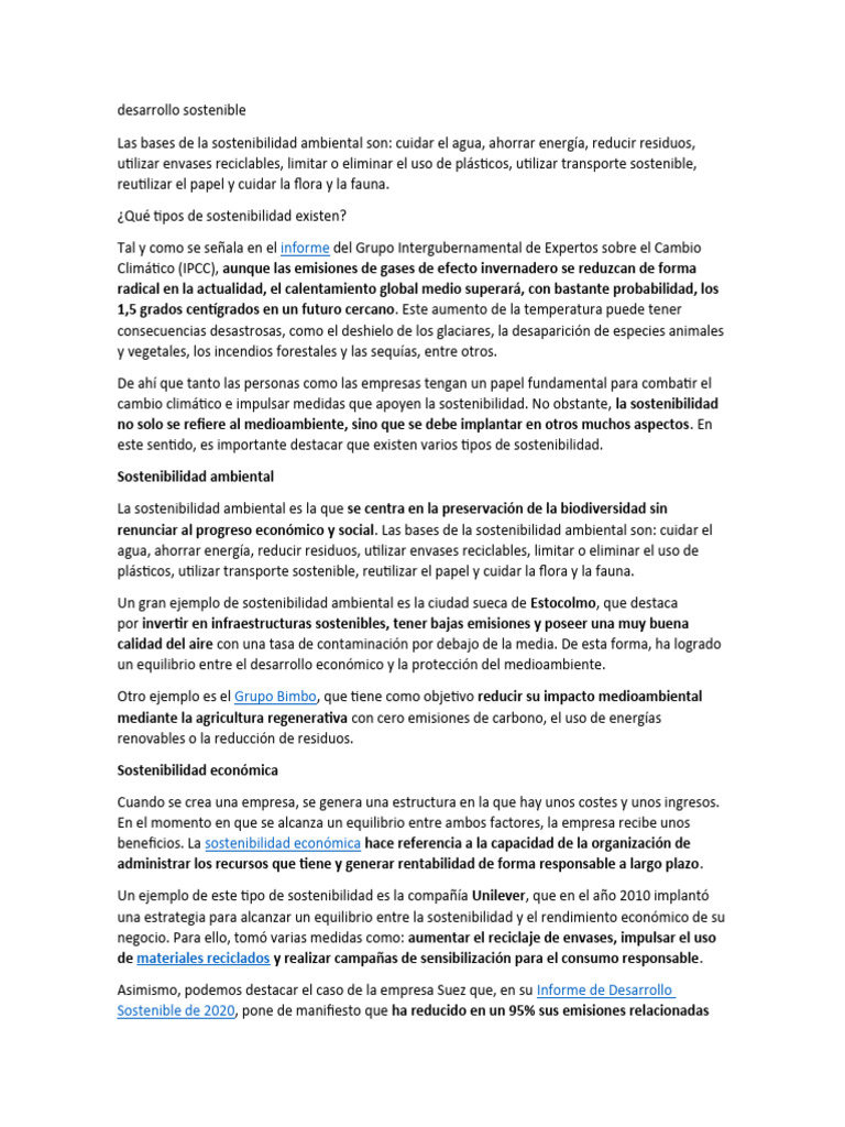 Desarrollo Sostenible Pdf Energía Solar Energía Renovable