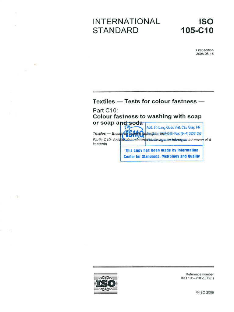 Iso 105-C10-2006 | PDF