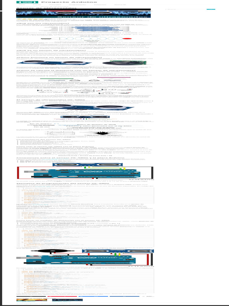 Sensor de Ultrasonidos, Tipos y Uso Con Arduino - Proyecto Arduino | PDF | Ultrasonido | Sonido