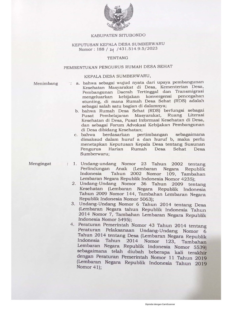 SK RDS Sumberwaru | PDF