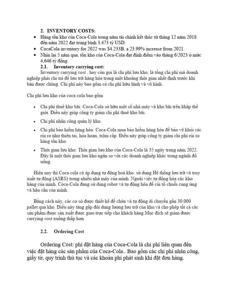 Inventory Costs | PDF