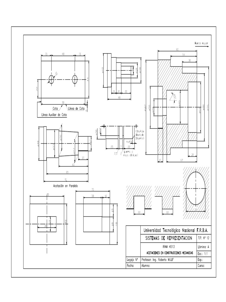 Iram 4513-2016 - Acotaciones Lámina A | PDF