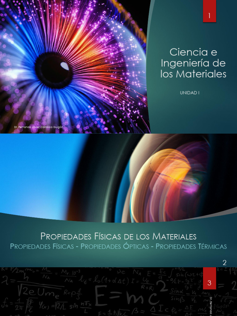 Unidad I - 2 - Propiedades F-Sicas - Pticas y T-Rmicas | PDF | Expansión térmica | Masa