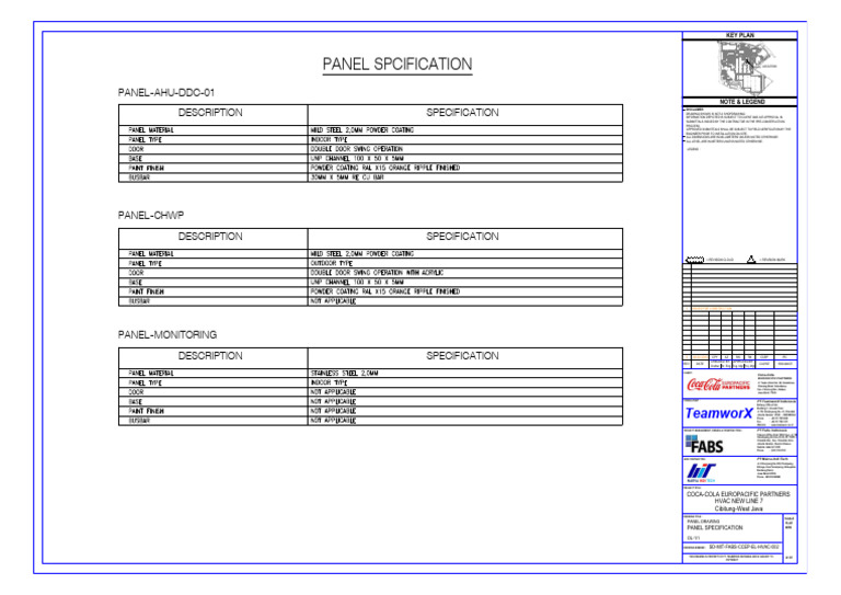 Dimensi Panel Cad 2010 Mit Rev 04 SD Mit Fabs Ccep El Hvac 002 | PDF