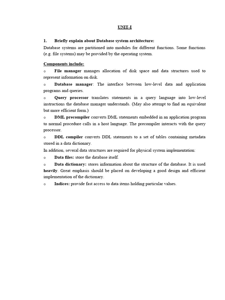 DBDM 16 Marks All 5 Units | PDF | Databases | Conceptual Model