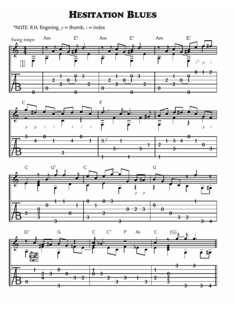 Hesitation Blues PDF | PDF
