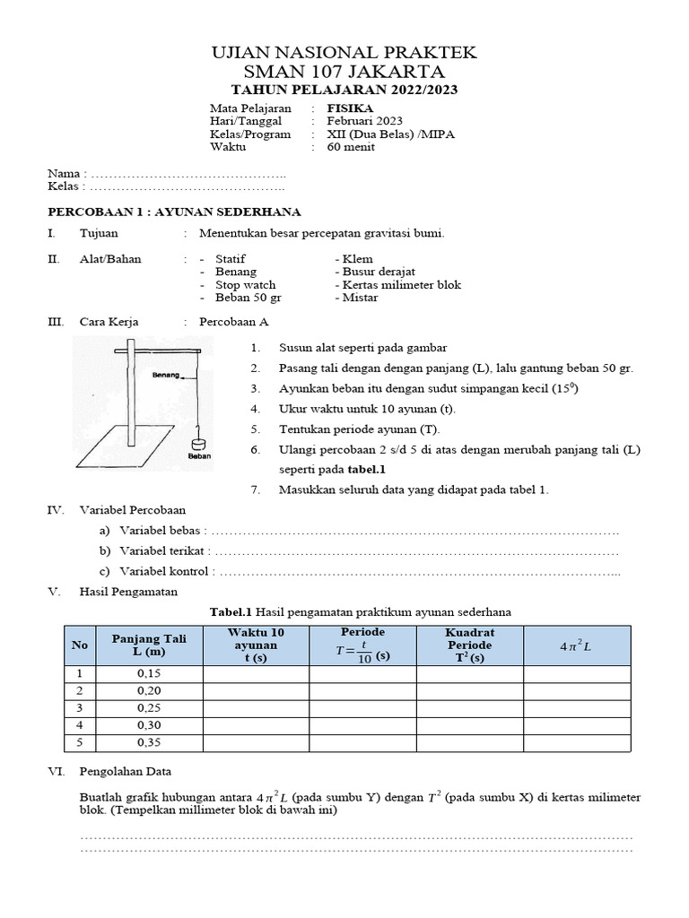Final - LKPD Ujian Praktikum 2022-2023 | PDF