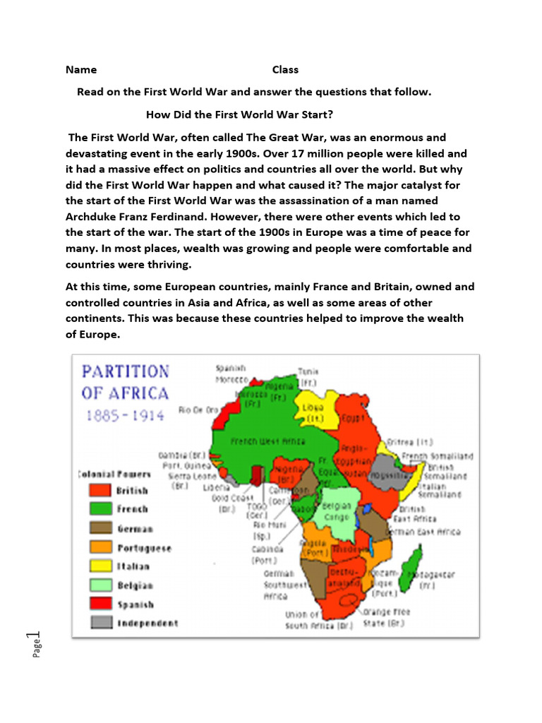 World War 1 Notes | PDF | World War I | Allies Of World War I World War 1 Notes | PDF | World War I | Allies Of World War I