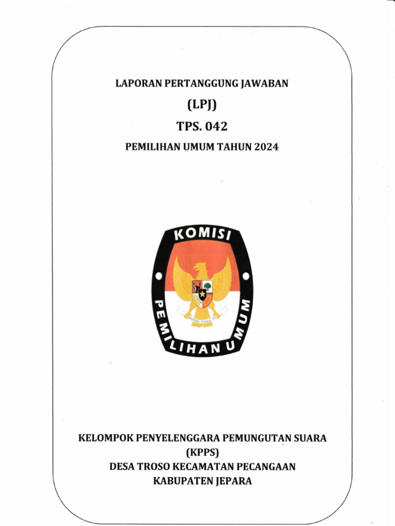 Contoh LPJ KPPS | PDF