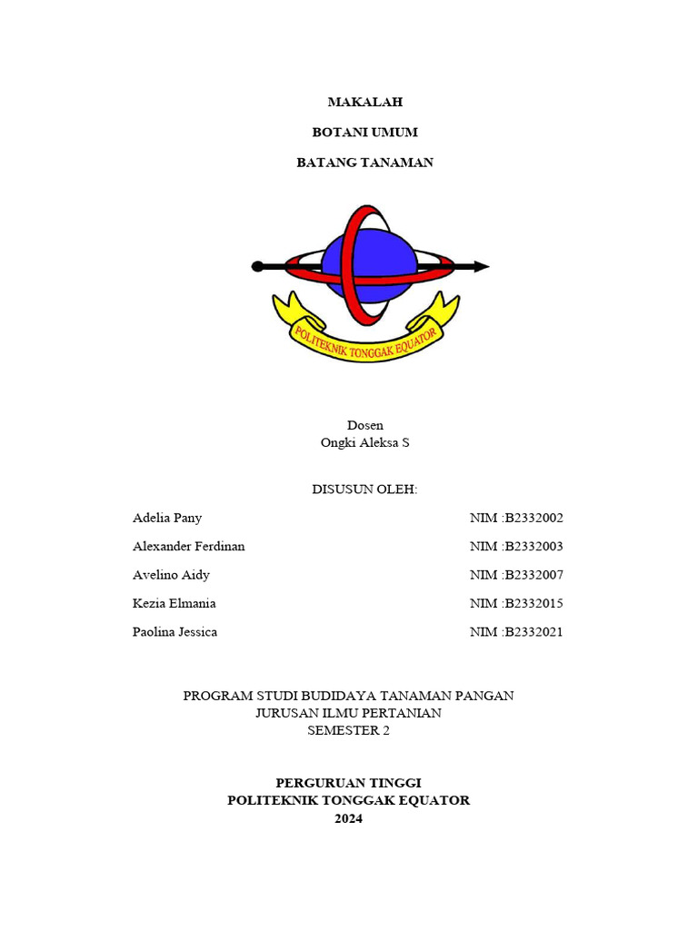 Makalah Botani Umum | PDF