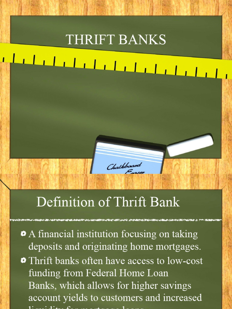Thrift Banks | PDF
