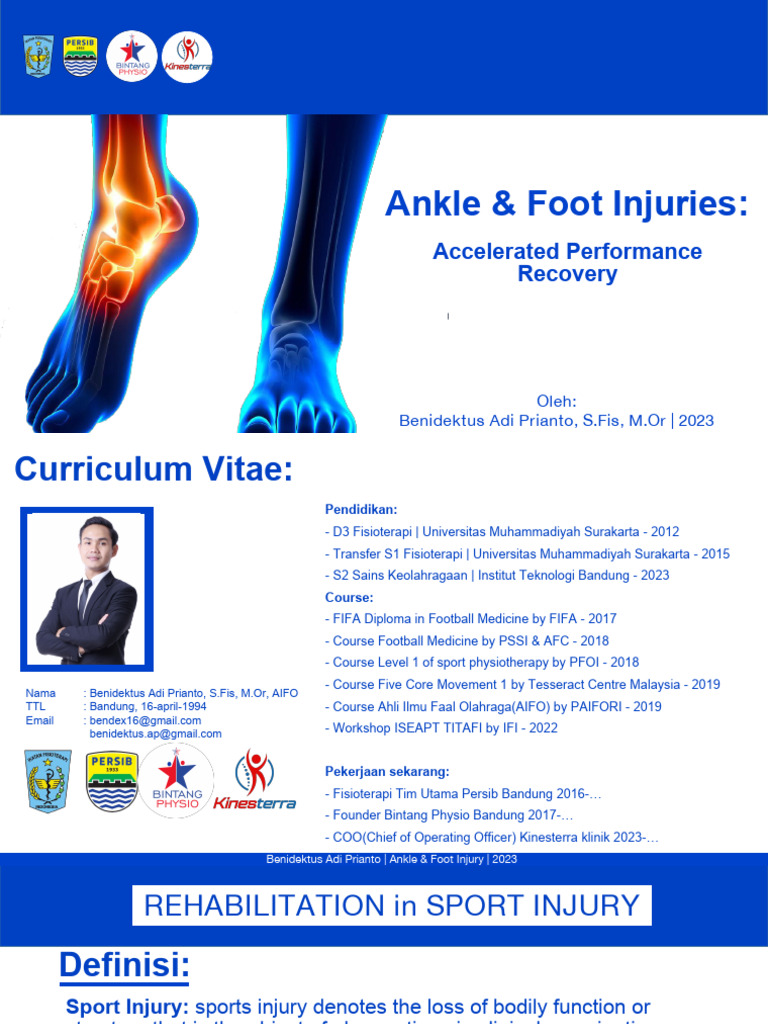 Optimize Ankle & Foot Injury Recovery-Bethesda | PDF