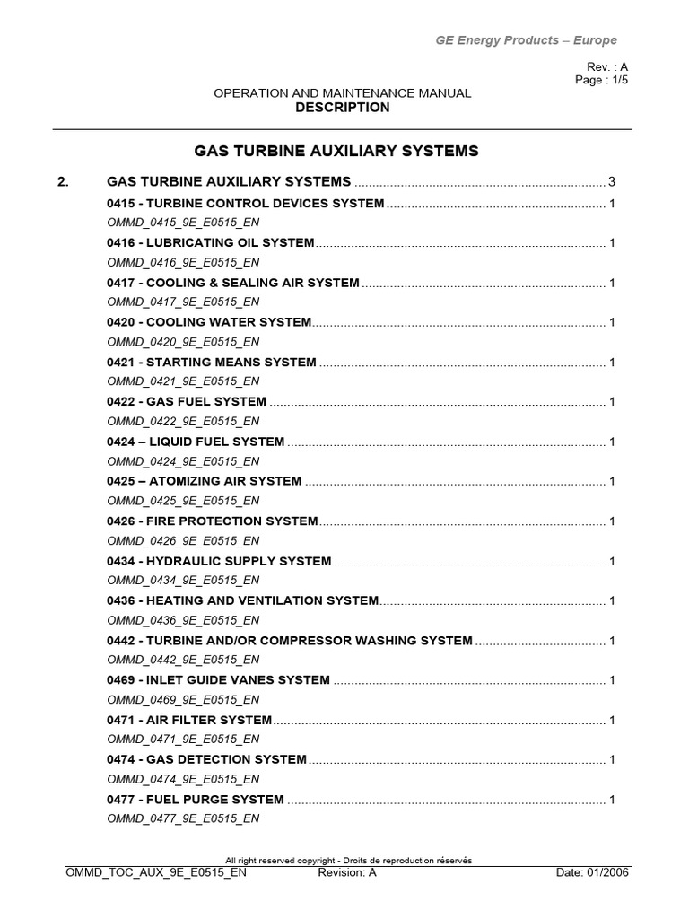Overview Auxiliary Systems | PDF