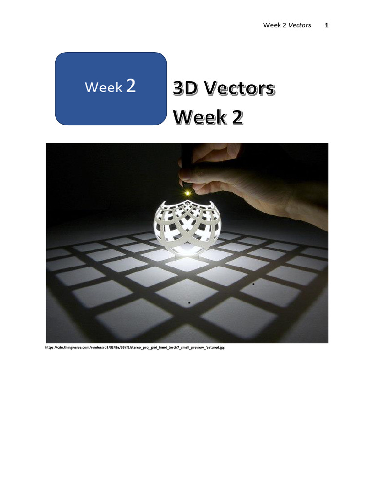 W2 - Vector | PDF | Vector Space | Euclidean Vector