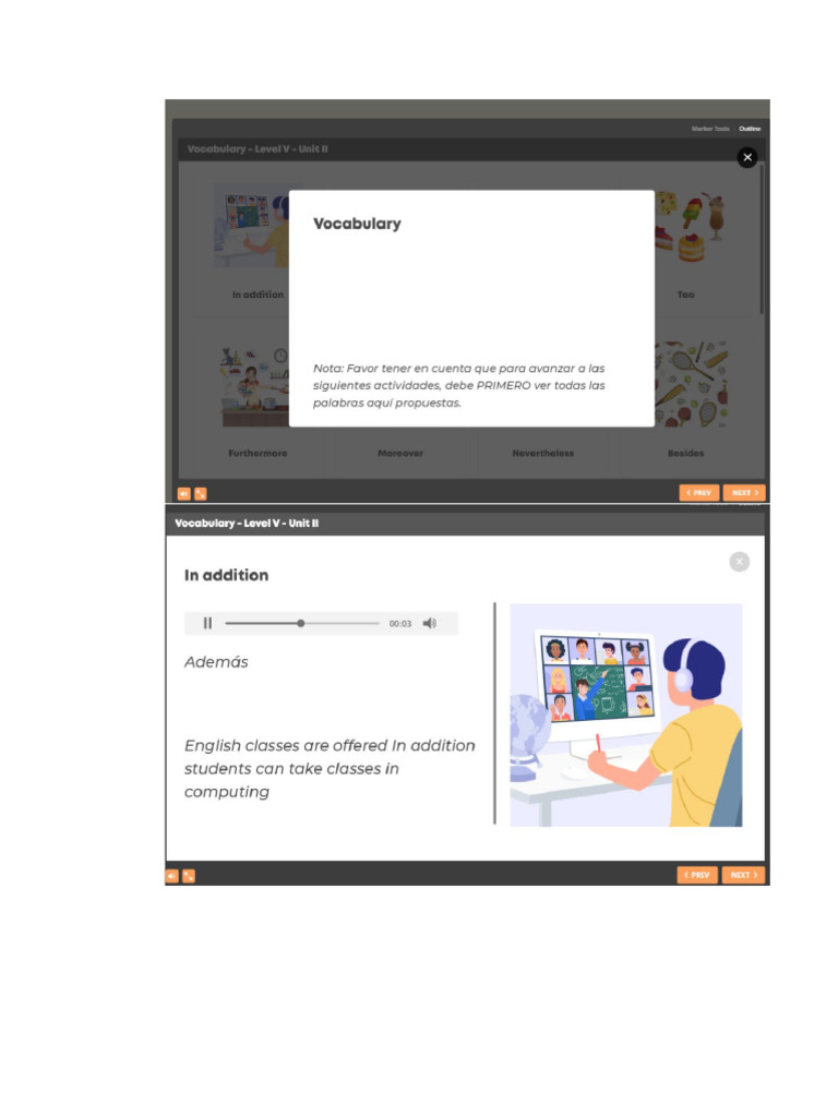 Unit 2 Vocabulary Telling My Story | PDF