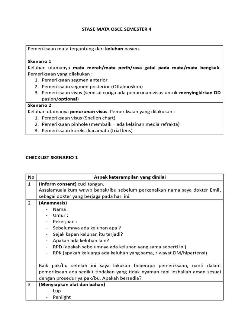 Stase Mata Osce | PDF