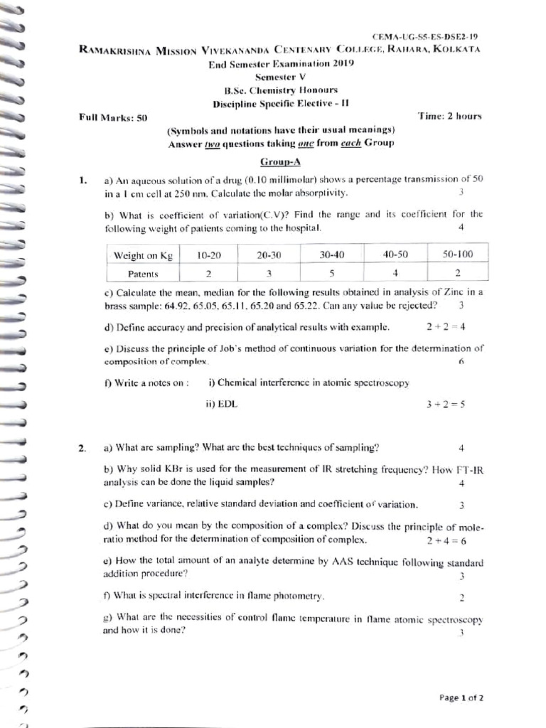 2019 Pyq | PDF | Lanthanide | Entropy
