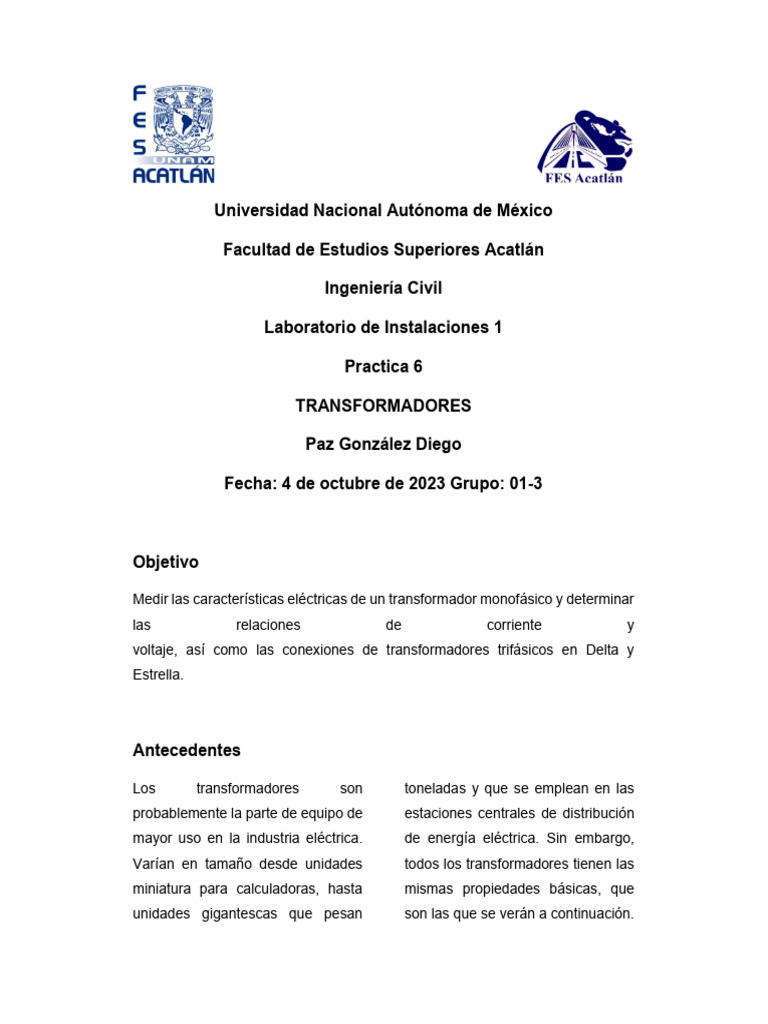 Practica 6 Labo Ins | PDF | Ciencia y matemáticas