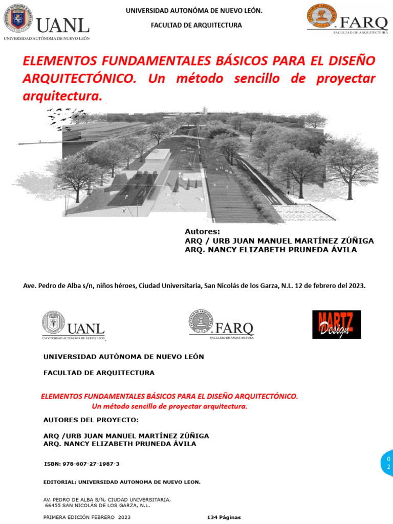 Elementos Fundamentales Básicos para El Diseño ARQUITECTÓNICO. Un Método Sencillo de Proyectar ...