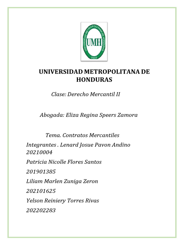 Derecho Mercantil II Informe | PDF | Póliza de seguros | Seguro
